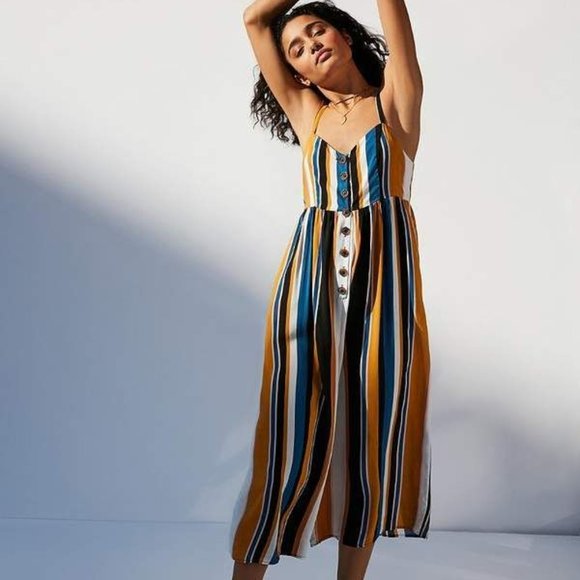 Urban Outfitters | Pants & Jumpsuits | Uo Tootsie Vertical Stripe ...